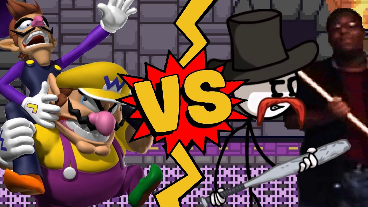 M.U.G.E.N. Battles | Wario/Waluigi vs Reggie/Right Hand Man - YouTube