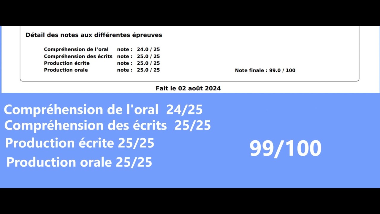 My DELF A1 French Results - YouTube