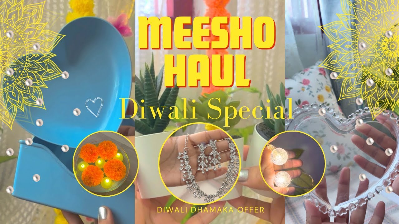 **MEESHO HAUL**DIWALI SPECIAL💥🪔| Diwali Dhamaka offer|Starting at Rs ...