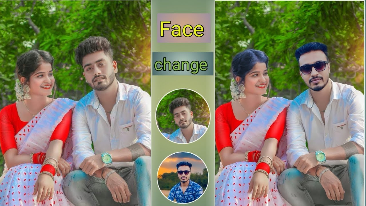 How to Face-change in photo | Photo face change in other photo | Face ...