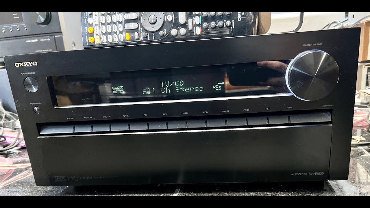 Onkyo TX NR 809 7 2 Channel AV HDMI Receiver w: Remote & AM Antenna ...
