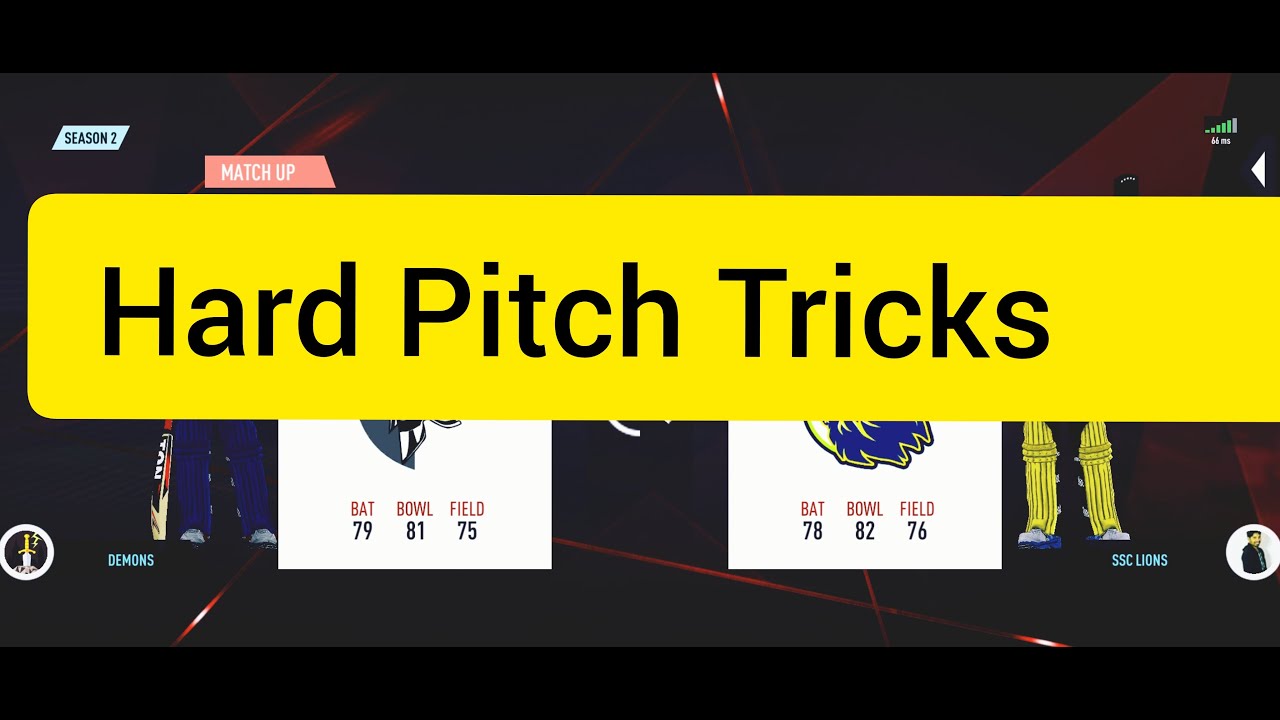 🔥Hard pitch tips and tricks | real cricket 20 multiplayer | Real ...