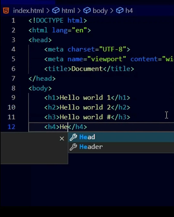 HTML Heading tag #html #html5 #coding #shorts #short #sorts #python - YouTube