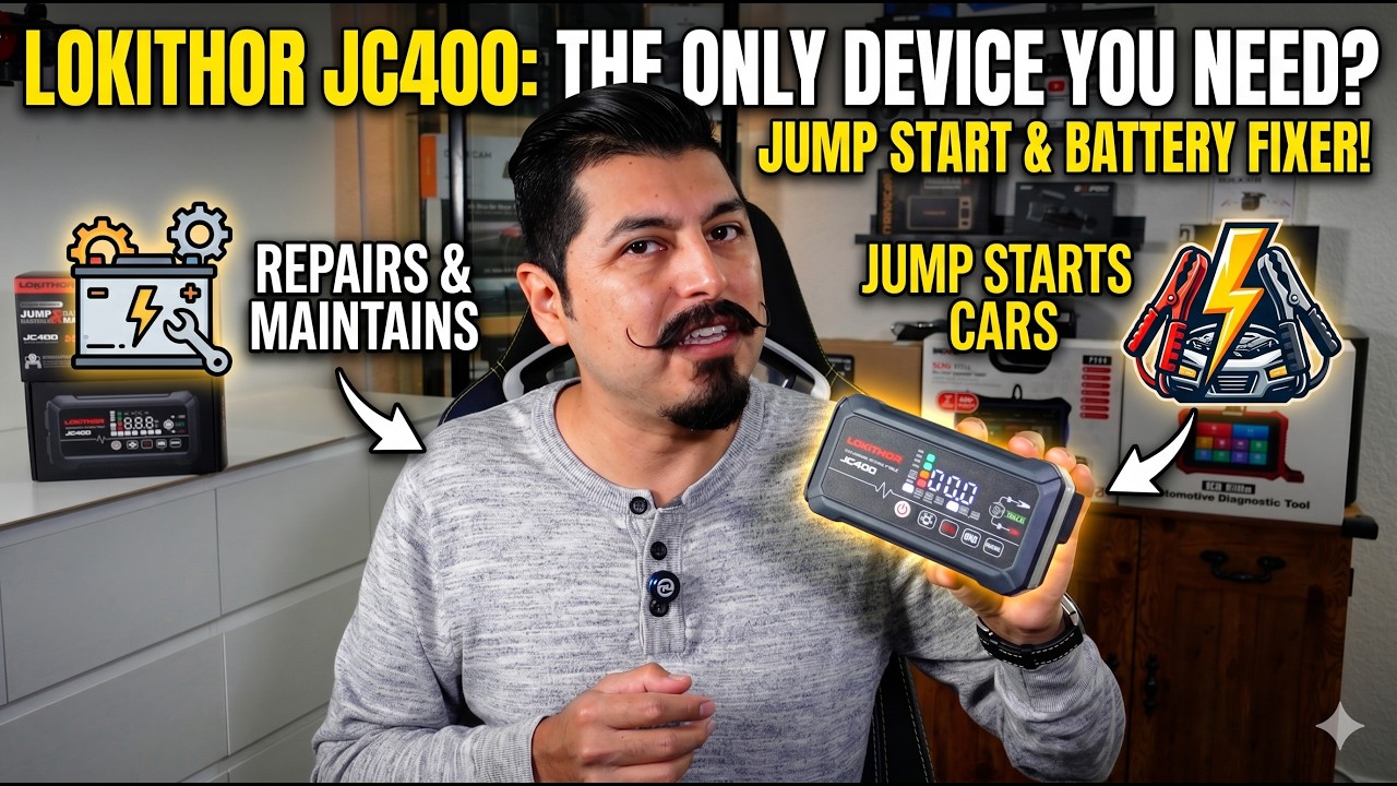 Ultimate Car Battery Solution? Lokithor JC400 (Jump Starter + Repair ...