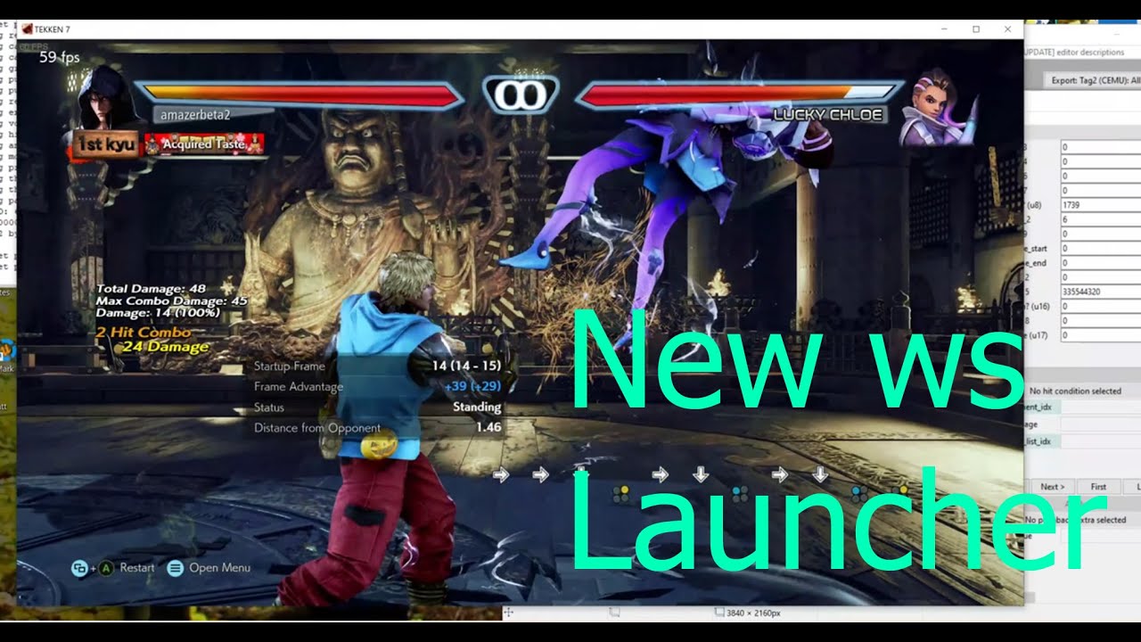 tekken 7 moveset editor making custom strings - YouTube