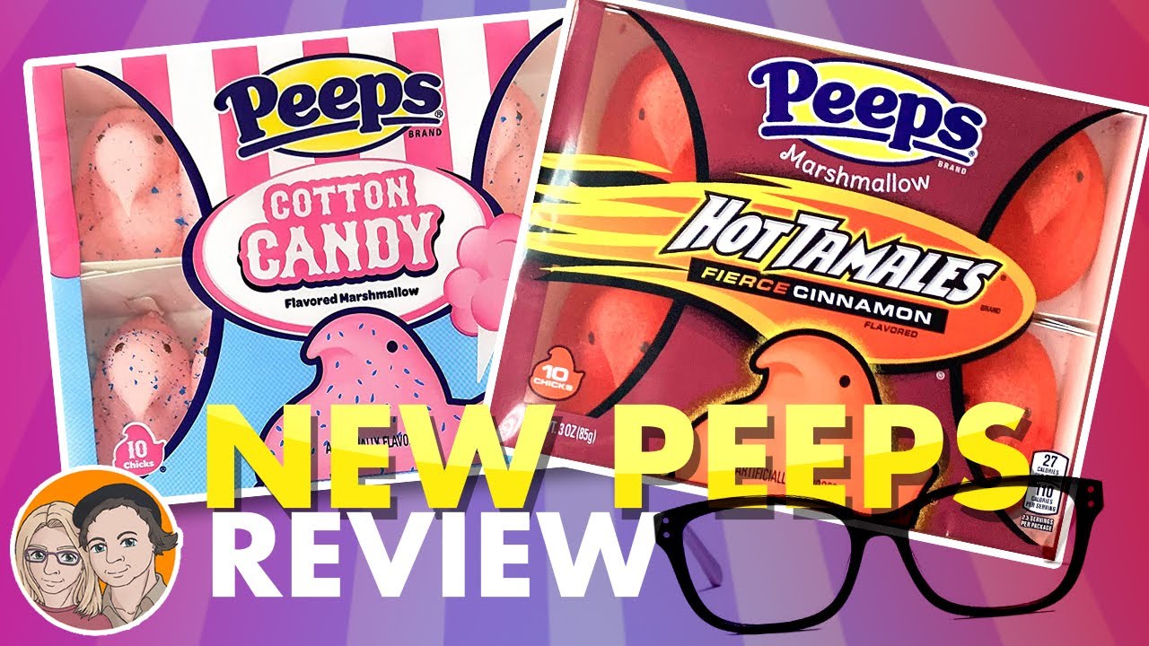 New PEEPS - Cotton Candy, Root Beer & Hot Tamales REVIEW - YouTube