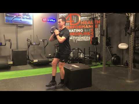 KB Single leg box squat - YouTube