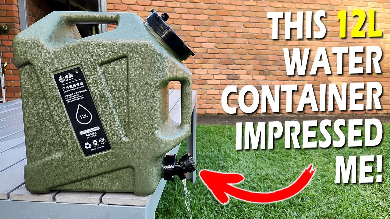 BEST 12L Water Container for Camping - YouTube