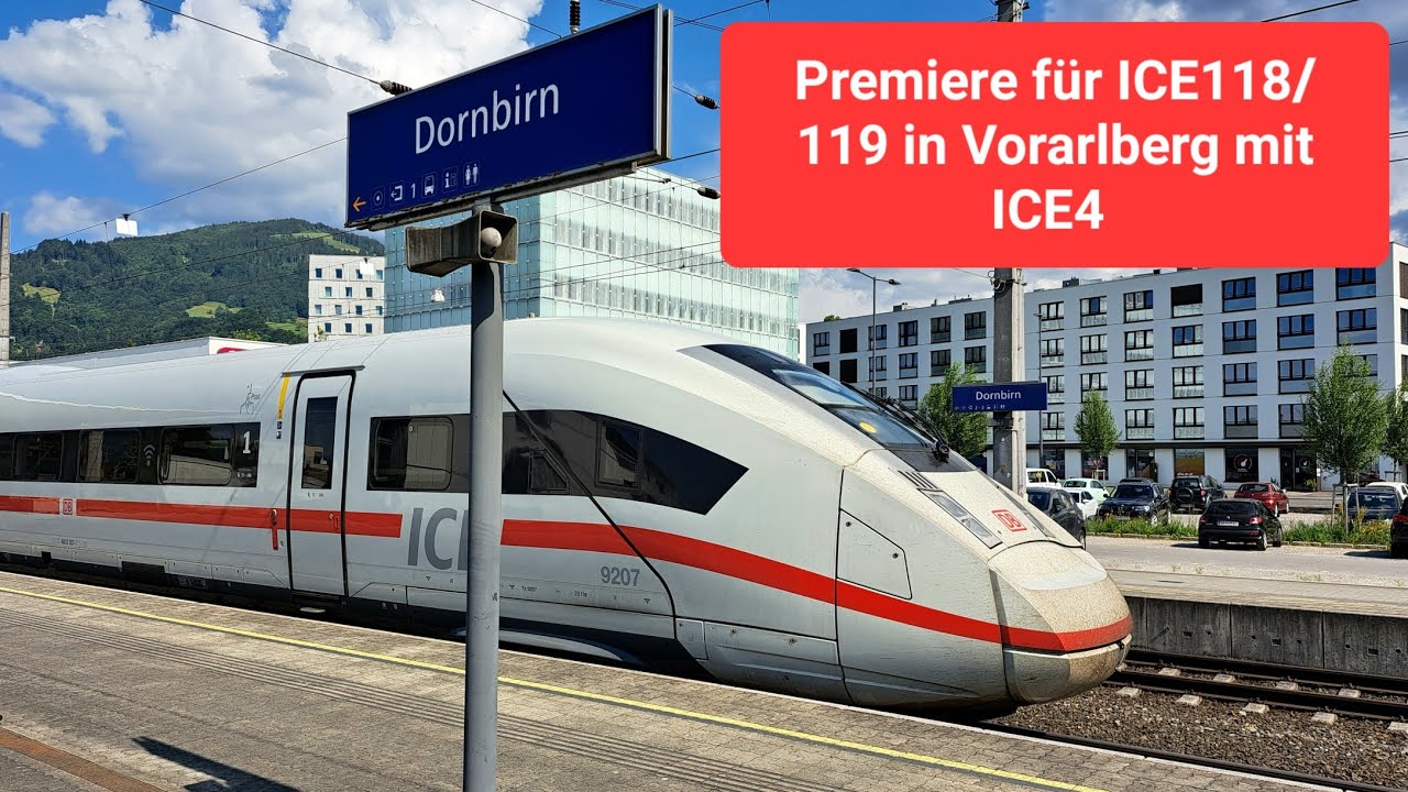 Premiere für ICE 118/ 119 mit ICE4 BR412 Innsbruck🔁Dortmund in ...