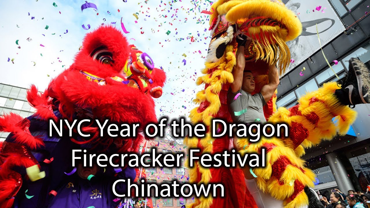 Firecracker Festival NYC Chinatown, Lunar New Year 2024 - Live - YouTube