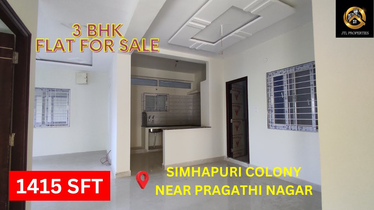 #3bhkflatforsale | Simhapuri Colony | PragathiNagar | 1415 SFT | CODE ...