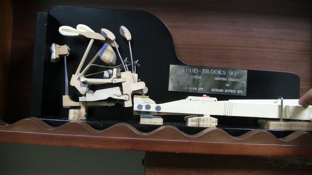 Wood-Brooks 90° upright action | Jack Wyatt Museum