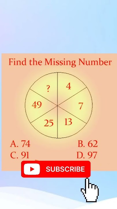 missing number - YouTube
