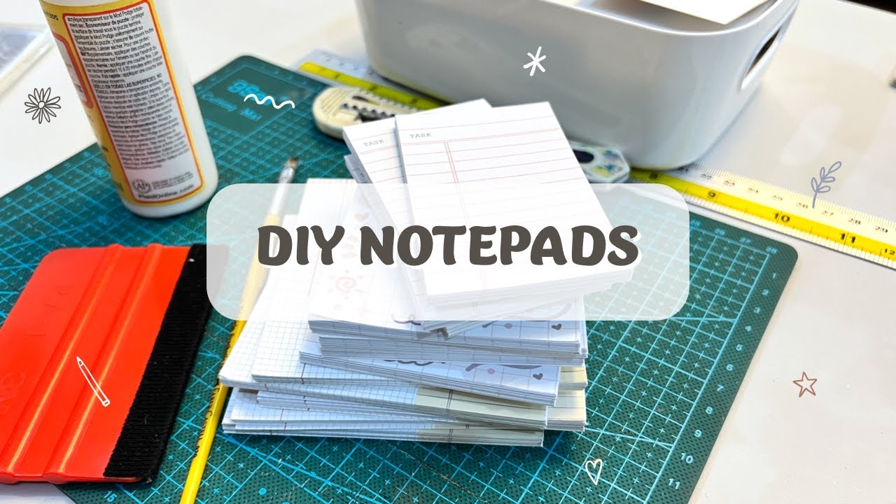 How To Make Notepads DIY Notepads YouTube How To Make Notepads DIY Notepads YouTube