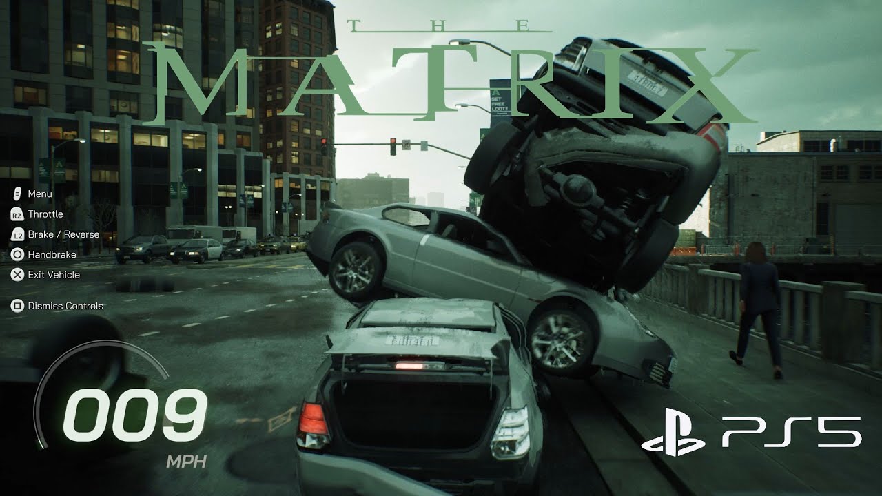 The Matrix Awakens Unreal Engine 5 Car Crash Physics Effect - YouTube