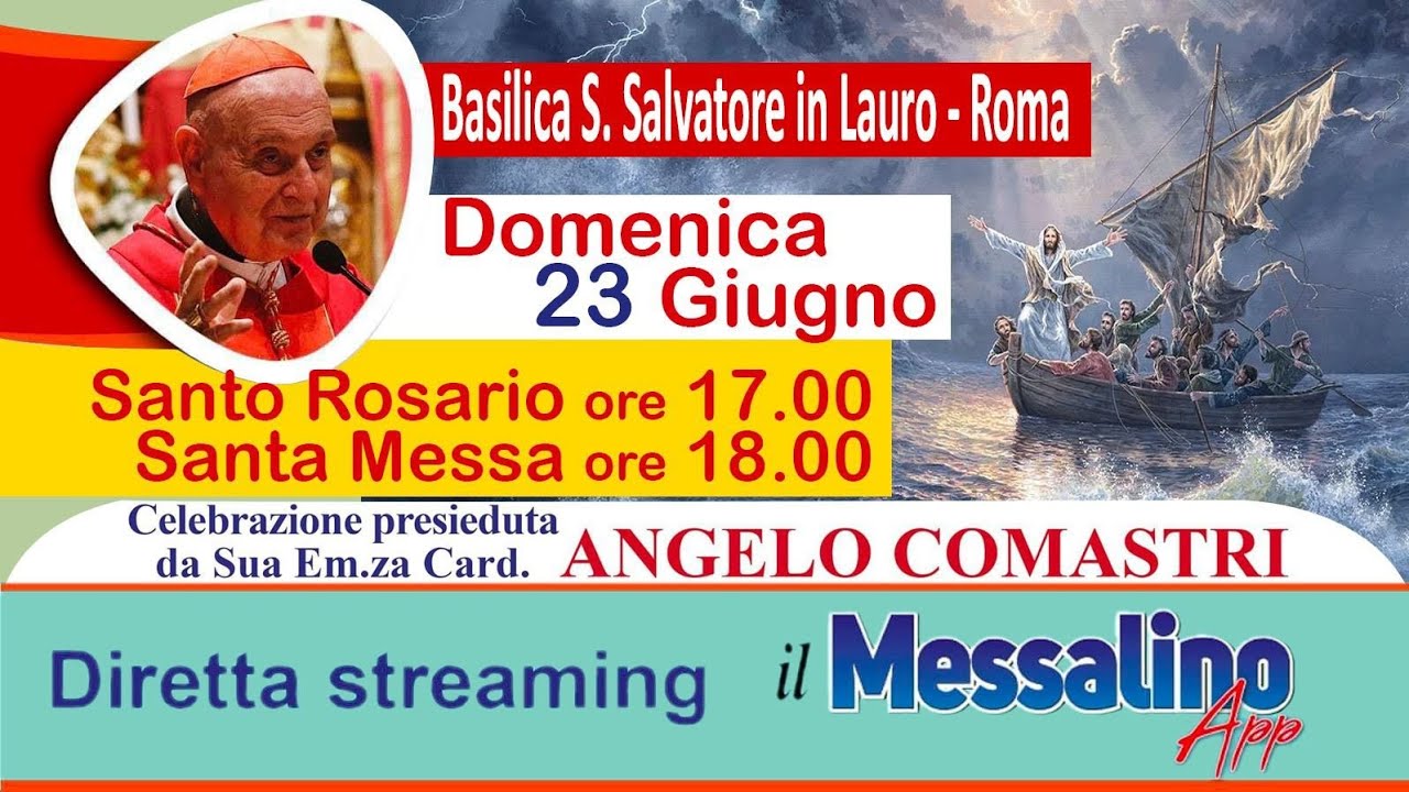 Rosario e Messa con il Card. Comastri - YouTube