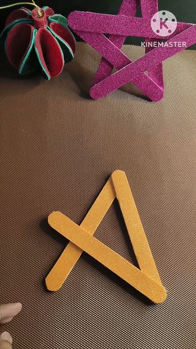 🪅🌟 🤩 Diy Ice Cream Stick Star Craft Youtube
