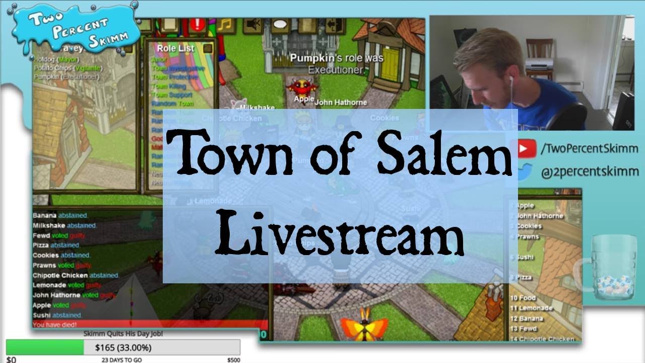 Town of Salem Live Stream Replay | Mostly Coven Roles Today! - YouTube