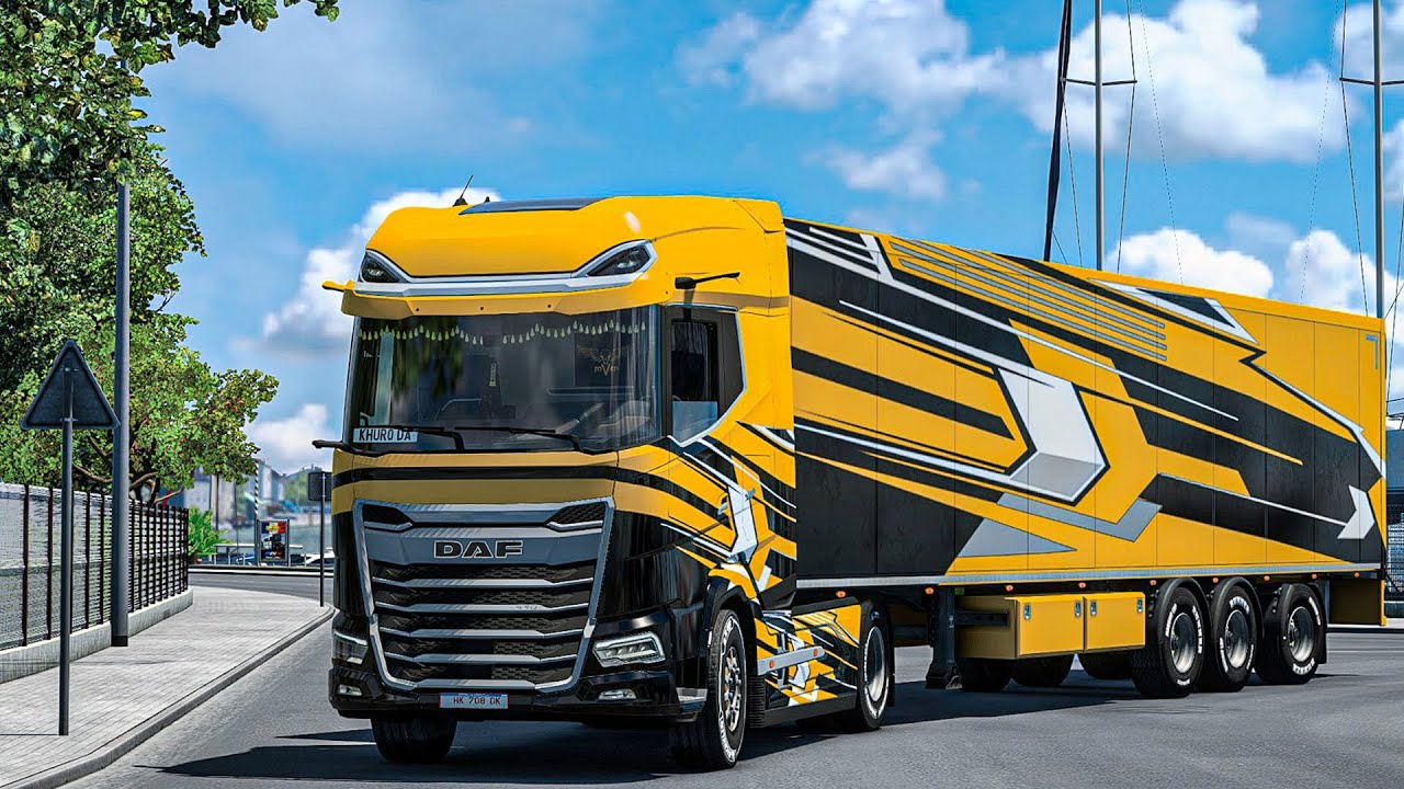 DAF XG PLUS TRUCK DRIVE IN PORT AREA #ets2 - YouTube