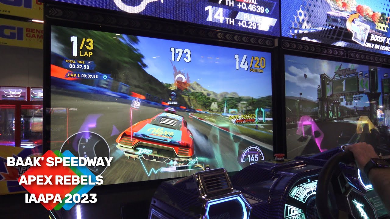 Racing Baak' Speedway In Apex Rebels From Sega Amusements - YouTube