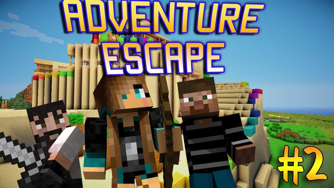 #2 ТРИО на карте MINECRAFT: ADVENTURE ESCAPE (MINI-GAME) - YouTube