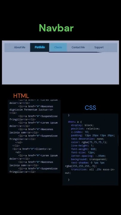 Navbar || #html #css #javascript #webdesign #webdevelopment #css3 #html #html5 #css #css3 # ...