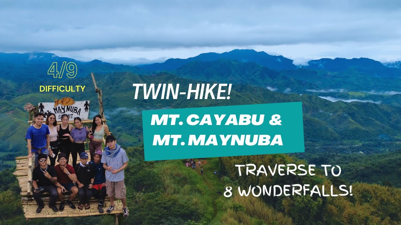 Mt. Maynuba & Mt. Cayabu traverse to 8 Wonderfalls - YouTube