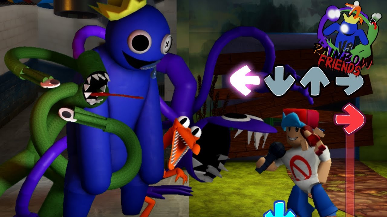 FNF VS Rainbow Friends Roblox FNF Mod [Roblox Rainbow Friends Chapter 1 ...