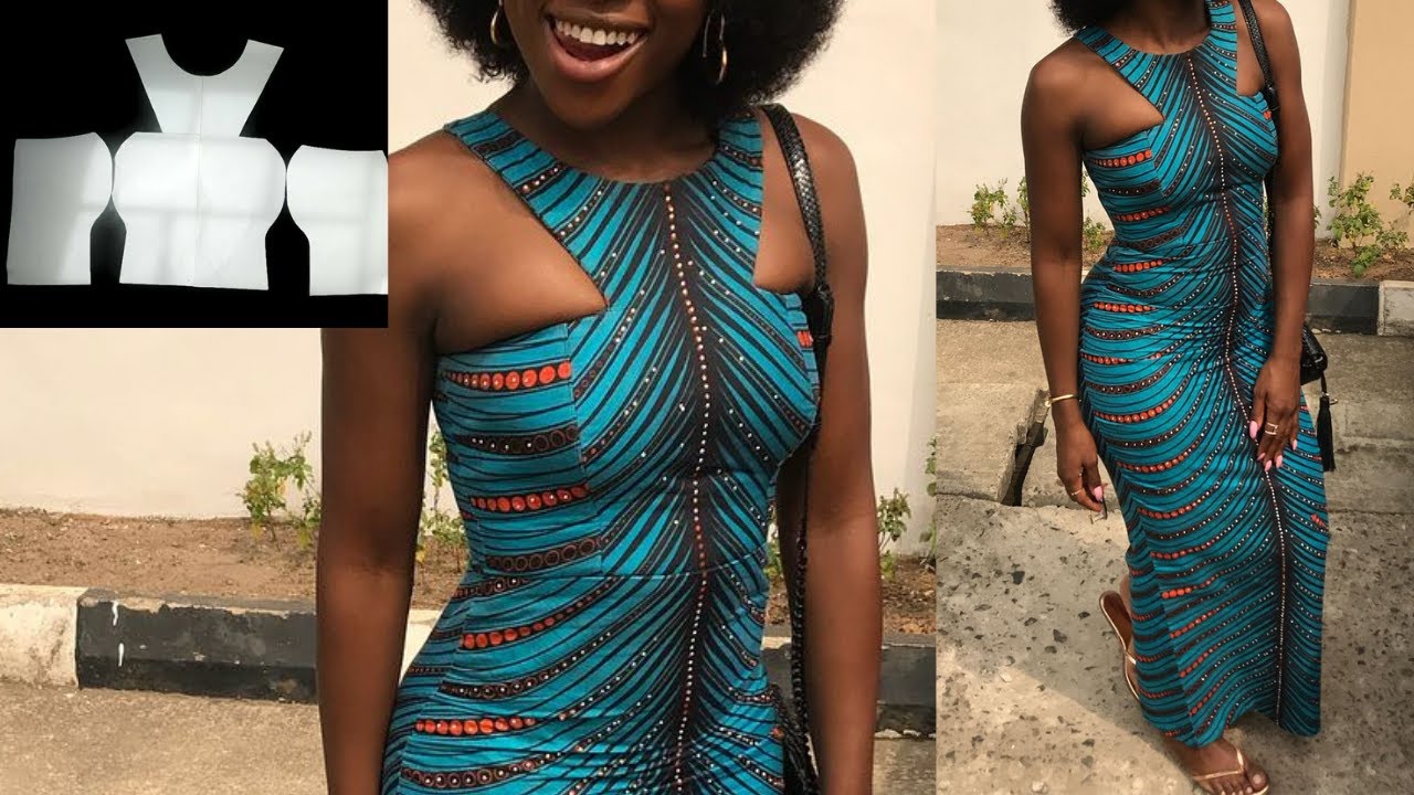 Trendy Halter Neck BUSTIER| How to cut Cut-together Shoulder Bustier ...