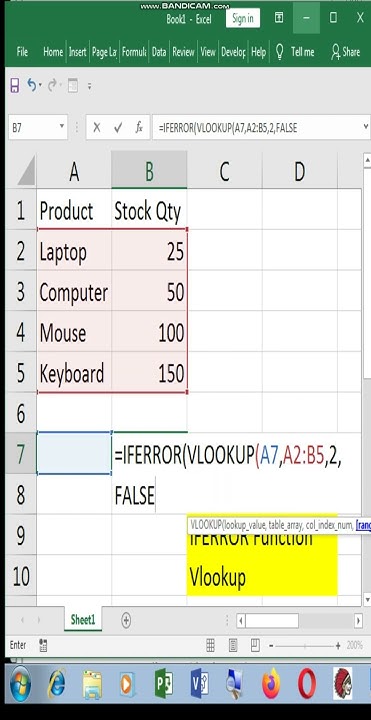 Iferror Vlookup tricks in Excel #excel #exceltips #exceltricks - YouTube