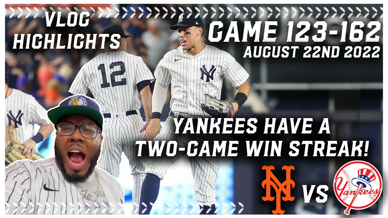 Game 123-162 METS VS YANKEES! | YANKEES FINALLY WIN 2 GAMES IN A ROW ...