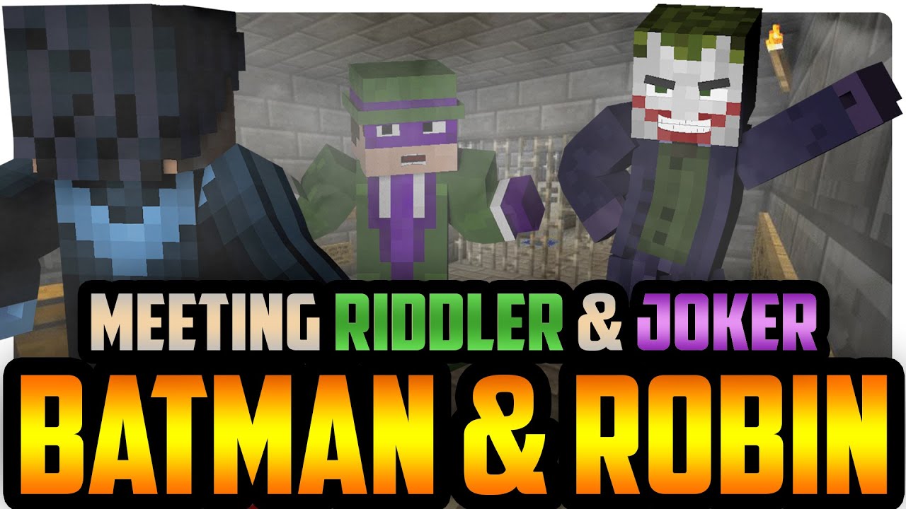 Minecraft SuperVillains: Meeting Joker and Riddler! Batman and Robin ...