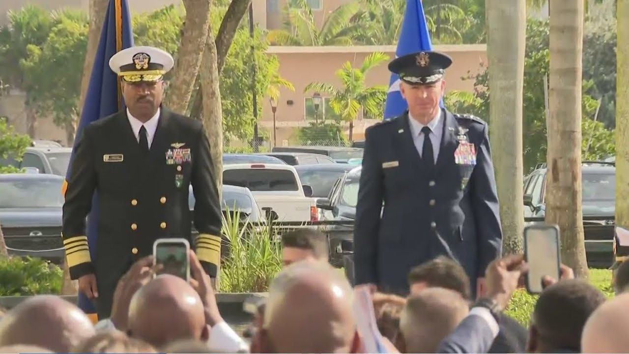 Ceremony held for retiring Navy Adm. Alvin Holsey from U.S. Southern ...