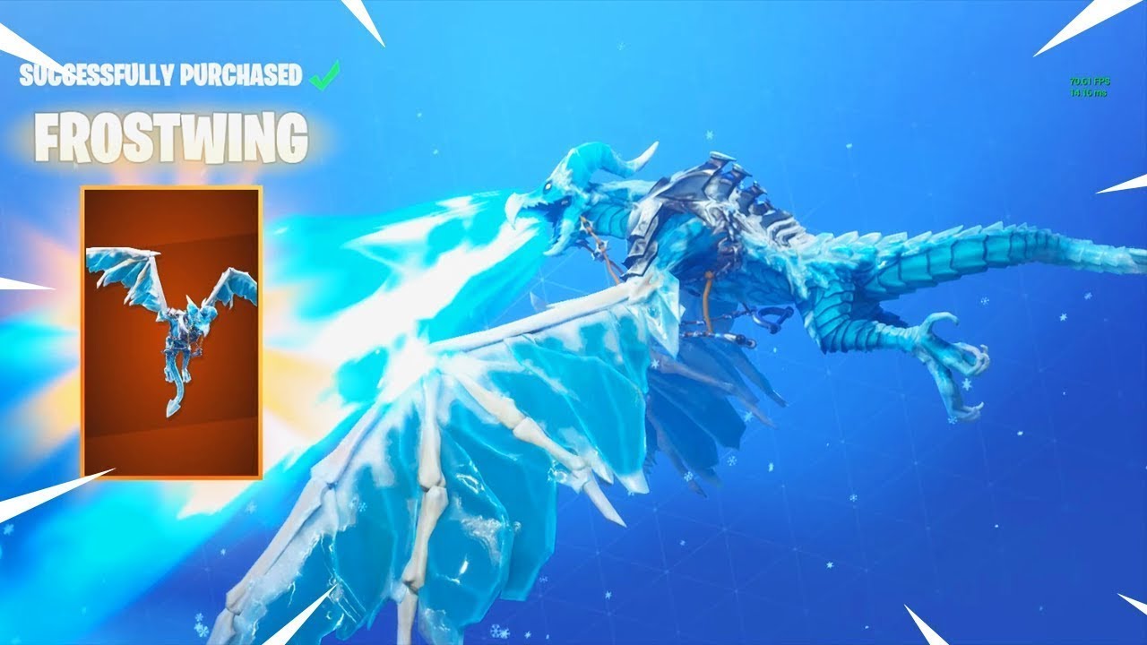 Fortnite FrostWing Dragon Glider 1080p HD - YouTube