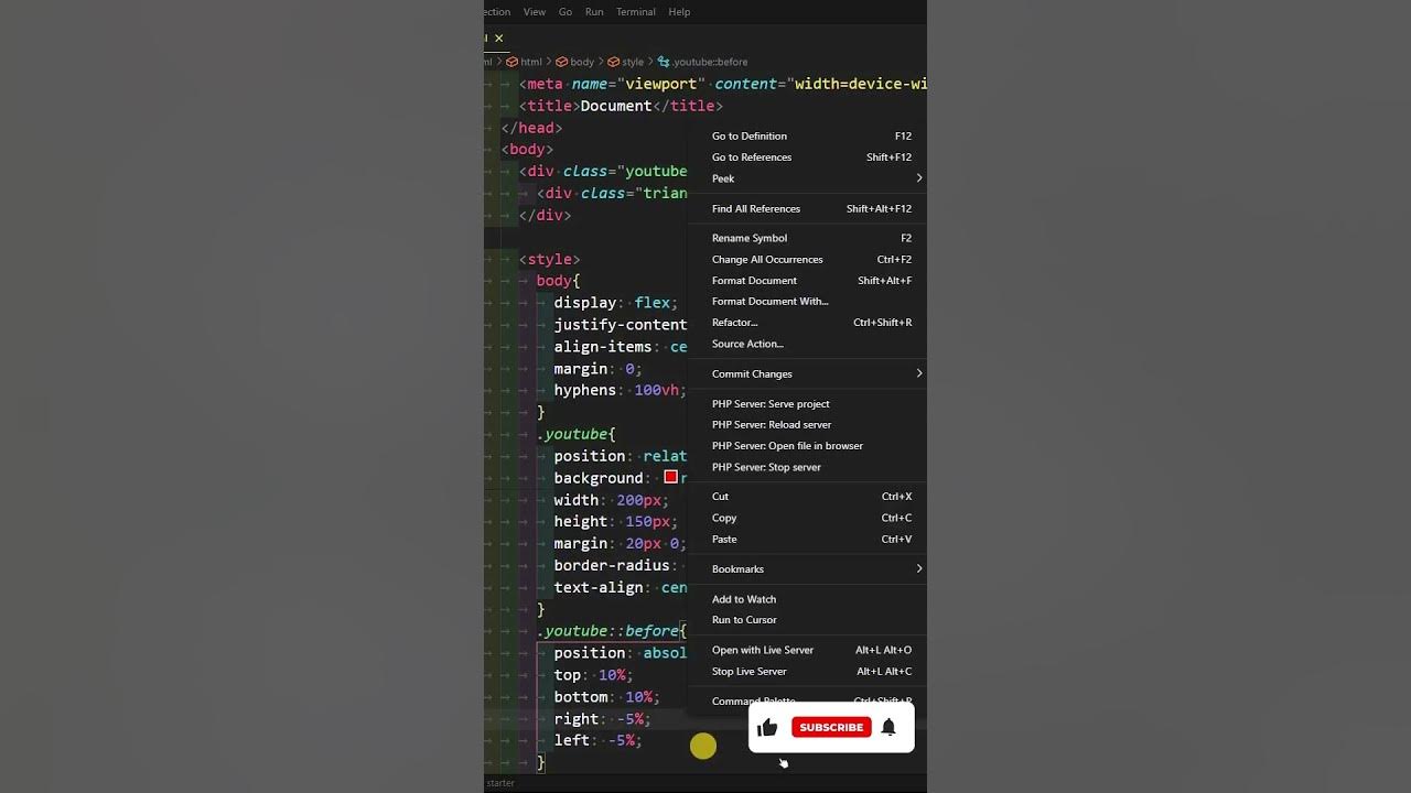 How To Make YouTube Logo with Html and CSS - YouTube