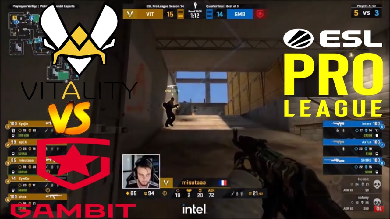 Vitality vs Gambit - ESL Pro League - HIGHLIGHTS l CSGO - YouTube