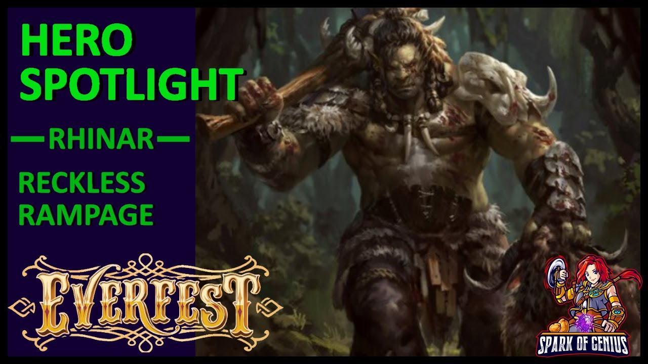 RHINAR the Reckless Rampage Hero Spotlight with Dimos Kaloupis - YouTube