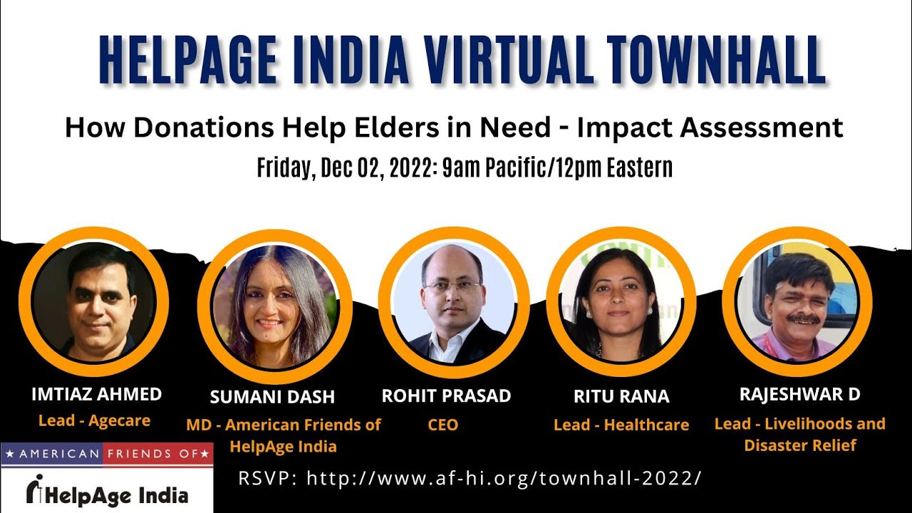 HelpAge India Townhall hosted by American Friends of HelpAge India ...