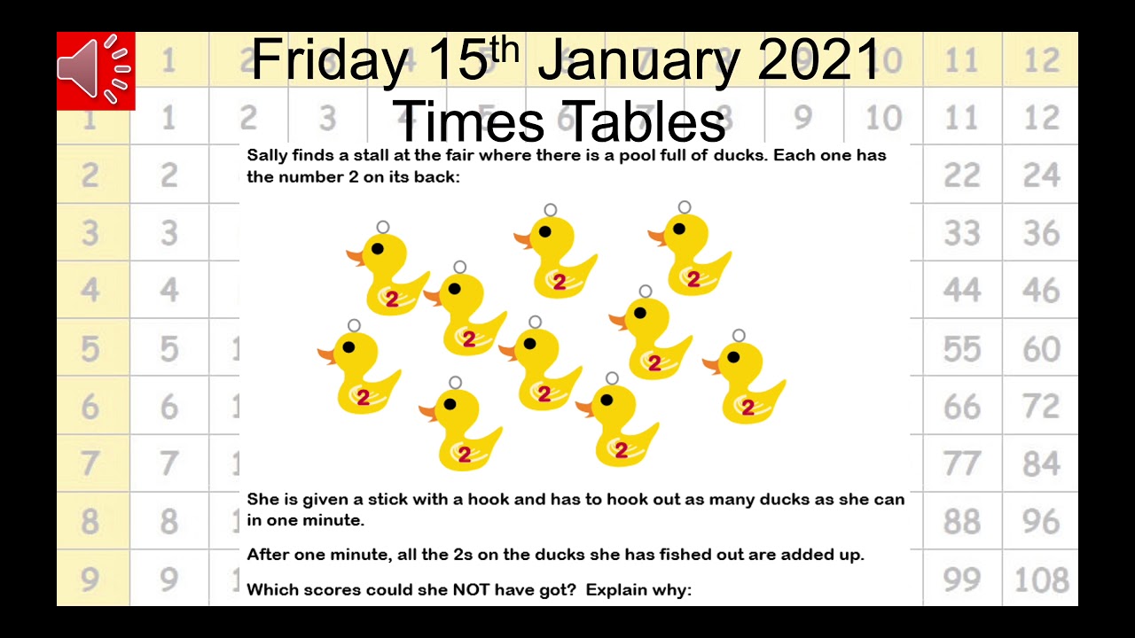 Times tables session 2 - YouTube