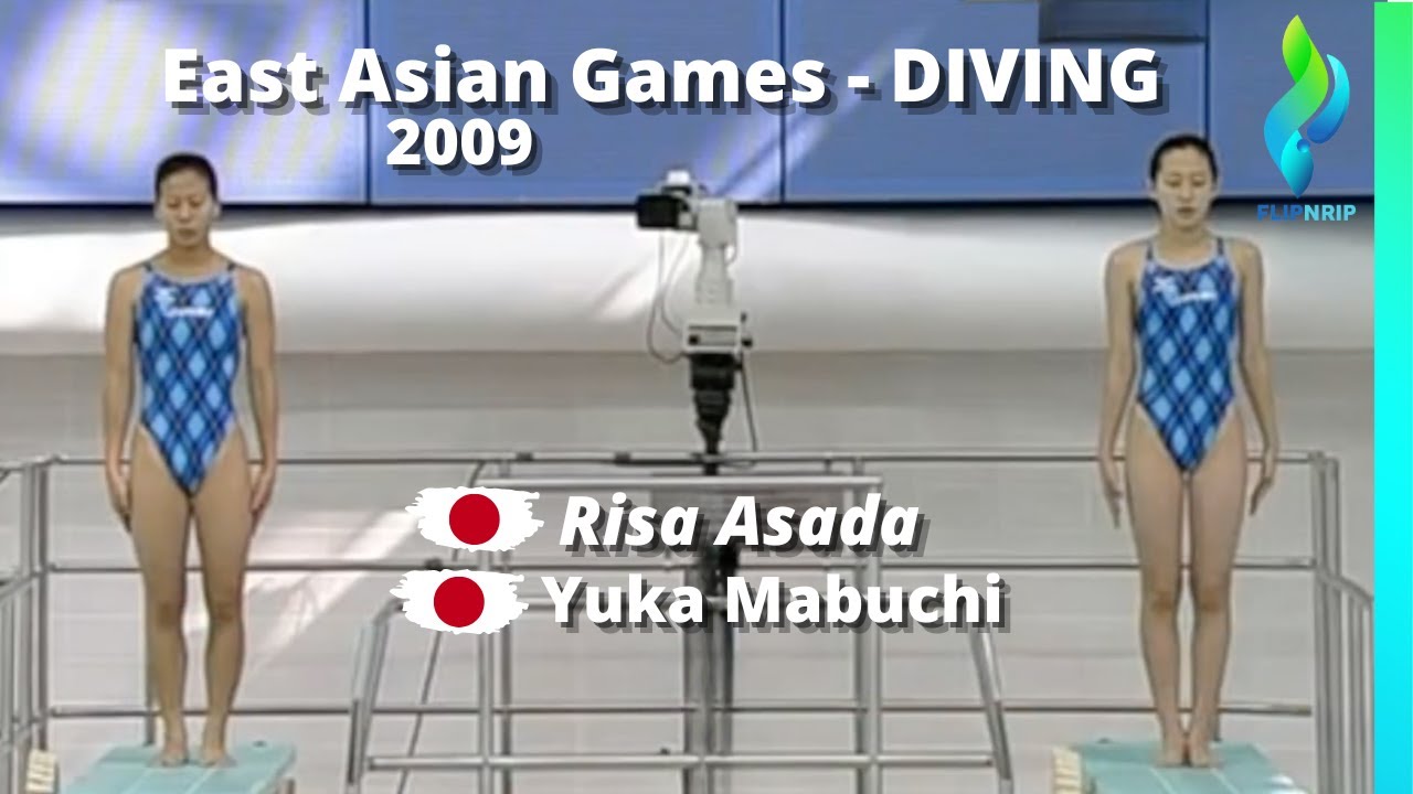 2009 Risa Asada and Yuka Mabuchi Japan Womens 3 meter diving At East ...