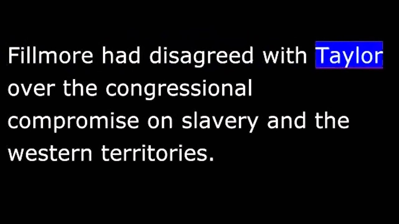 American History - Part 075 - Taylor dies - Fillmore President - YouTube