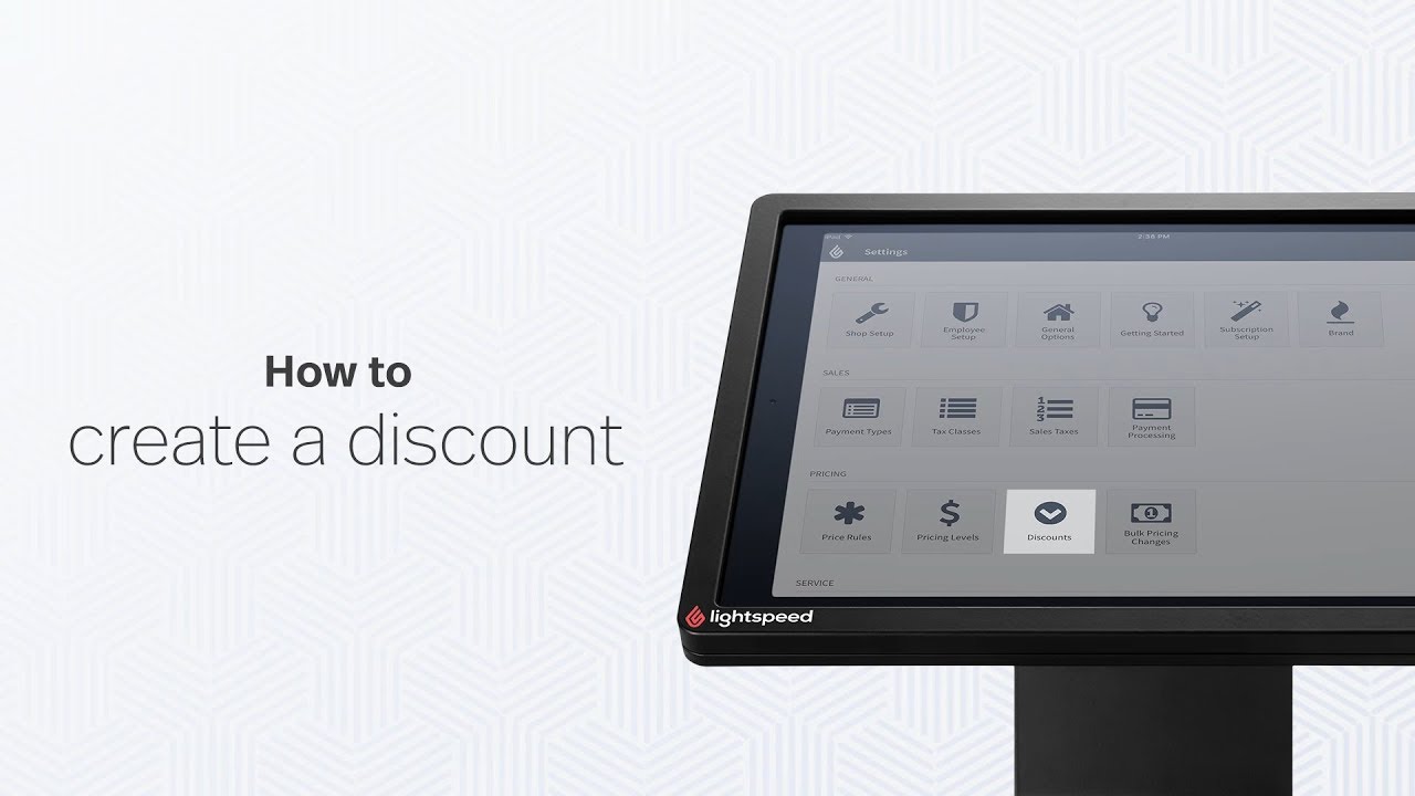How to create a discount in your POS - YouTube