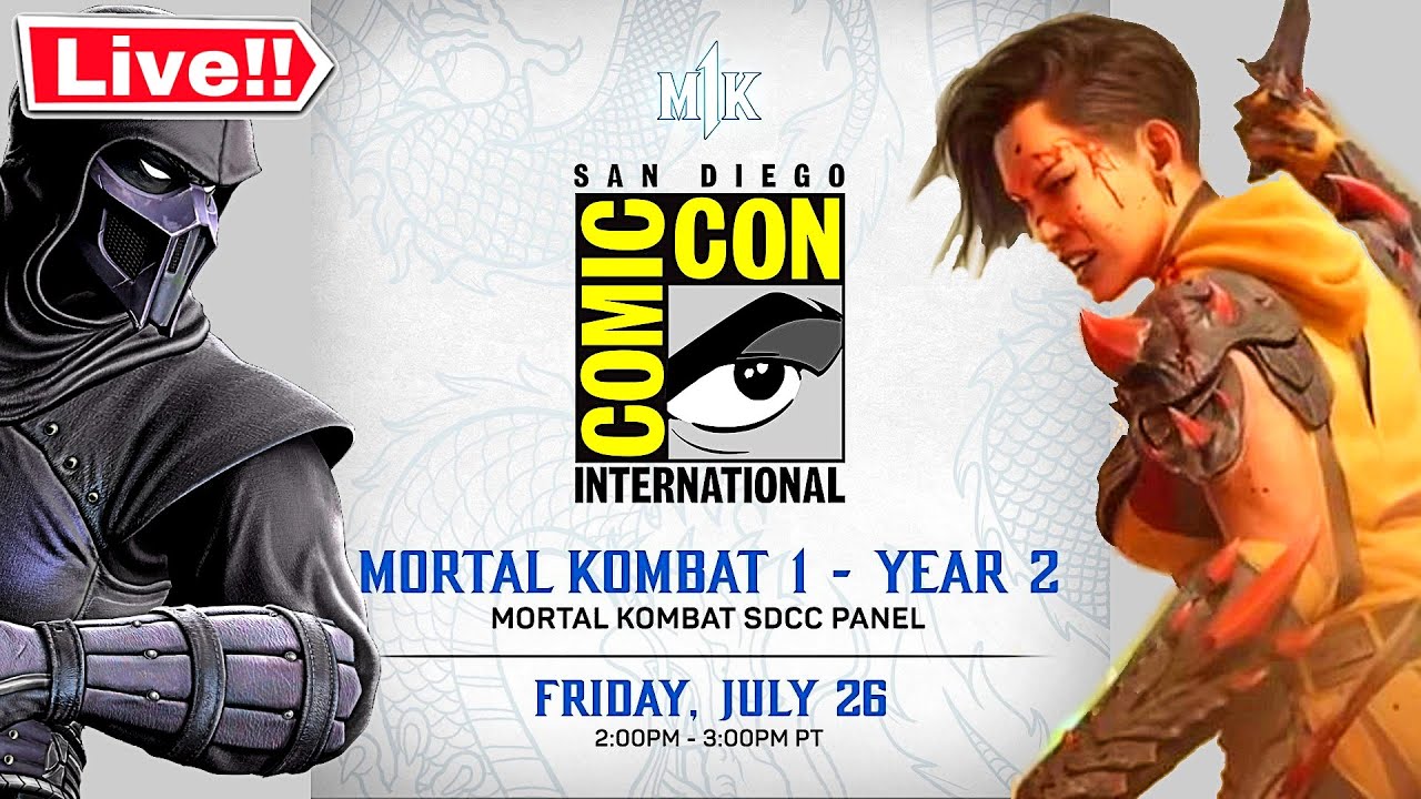 MORTAL KOMBAT 1 Year 2 San Diego Comic-con Panel (Kombat Pack 2 ...
