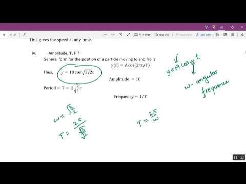 MTH-622 || Examples of Simple Harmonic Motion - YouTube