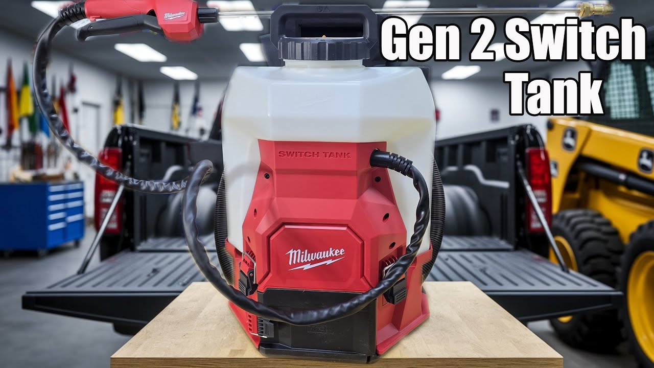 Gen 2 Upgrades! Milwaukee M18 4-Gallon Backpack Sprayer w/ SWITCH TANK ...