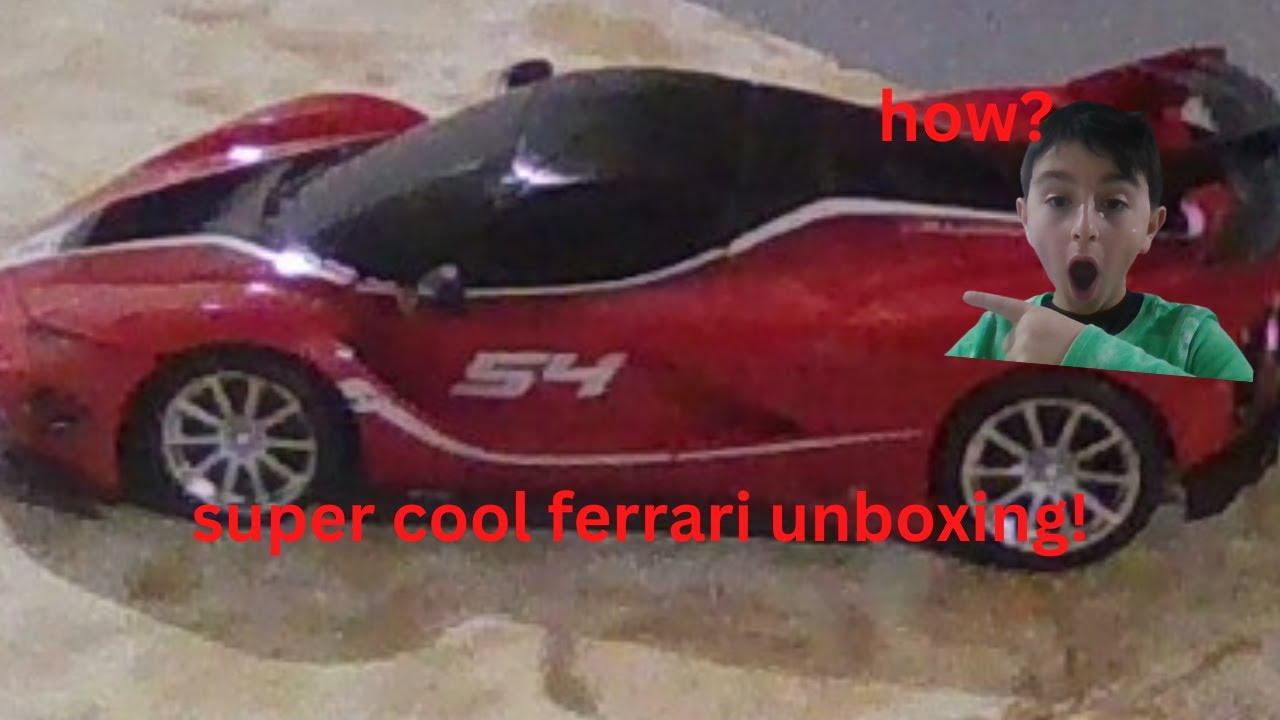 super cool ferrari unboxing! - YouTube