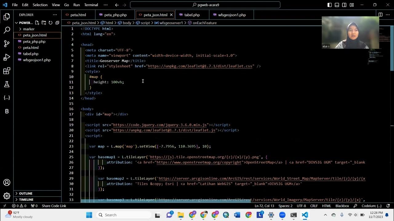 PGWEB Acara 9 - Leaflet JS 1 - YouTube