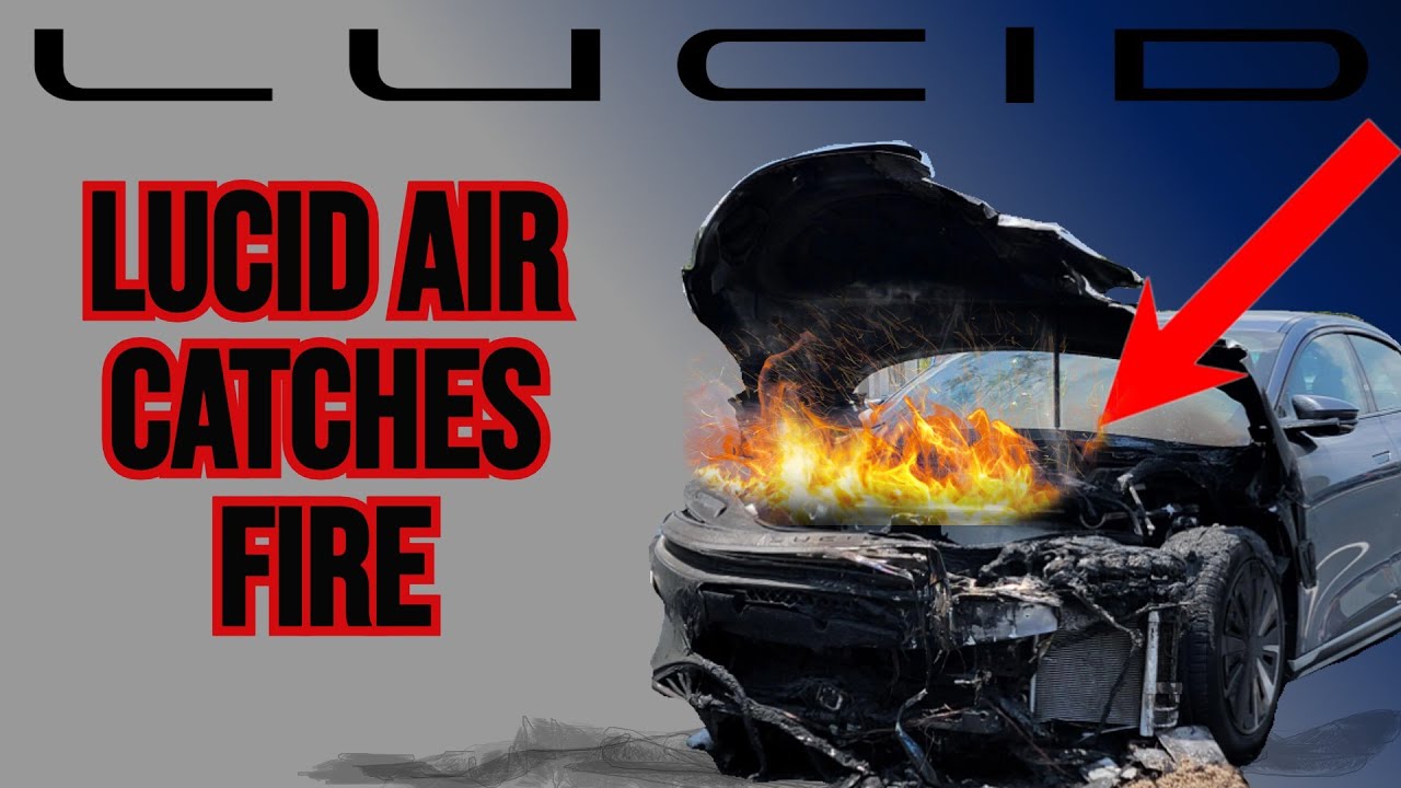 Lucid Air burst Into FLAMES at an EVENT! - YouTube