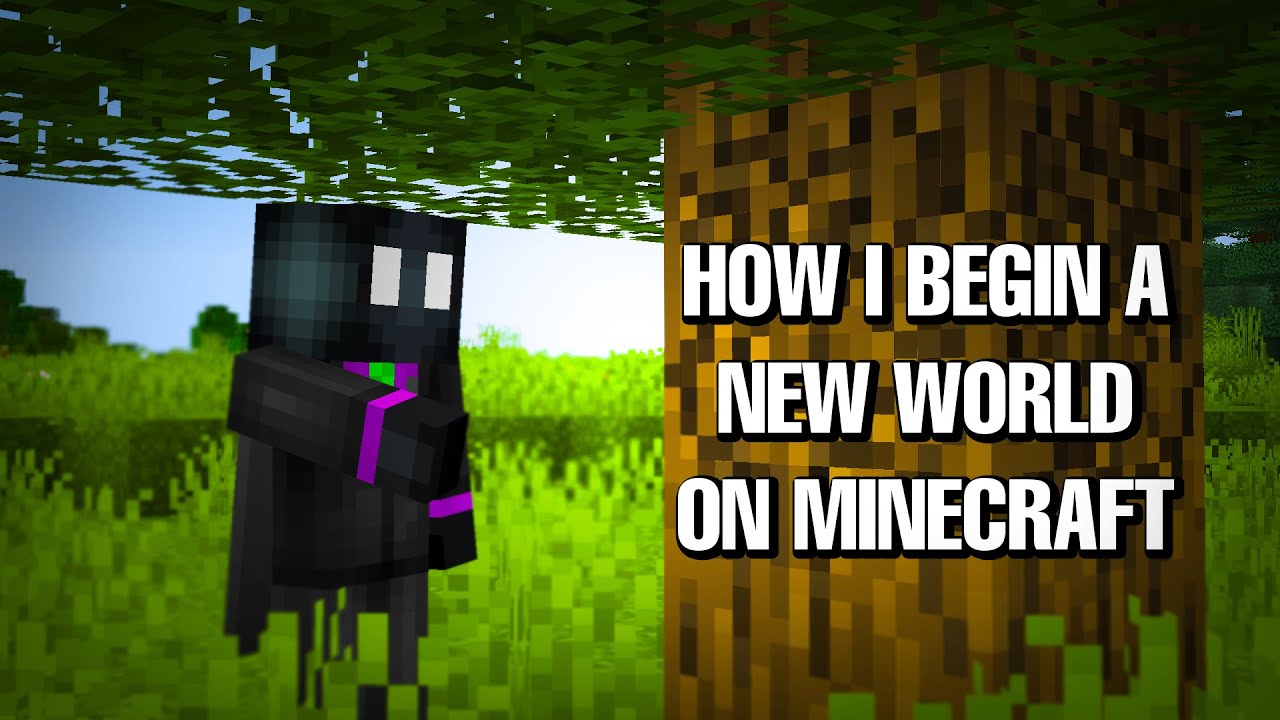 New Minecraft World - How I progress early game! - YouTube