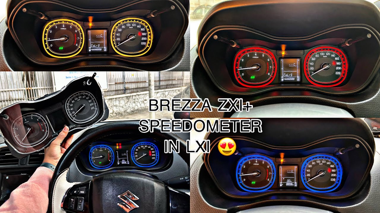 Installed Brezza ZXI Speedometer In Brezza LXI BASE Model How To installed-brezza-zxi-speedometer-in-brezza-lxi-base-model-how-to